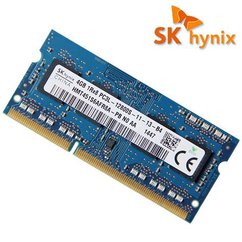 Sk Hynix 정품 노트북 램 Sodimm Ddr3 4gb 1600mhz Ddr3 메모리 지원 Pc3 4g 12800s