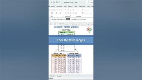 Advanced Vlookup In Excel Multiple Double Nested Exceltutorial Exceltipsandtricks Shorts
