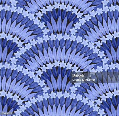 손으로 그린 열 대의 플 루 메리 아 꽃과 남색 푸른 잎의 벡터 원활한 패턴 어두운 검은 배경에 나뭇잎 벽지 포장지 하와이 인쇄 0명에 대한 스톡 벡터 아트 및 기타 이미지