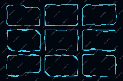 Premium Vector Vector Hud Element Frame Technology Futuristic Interface Ui