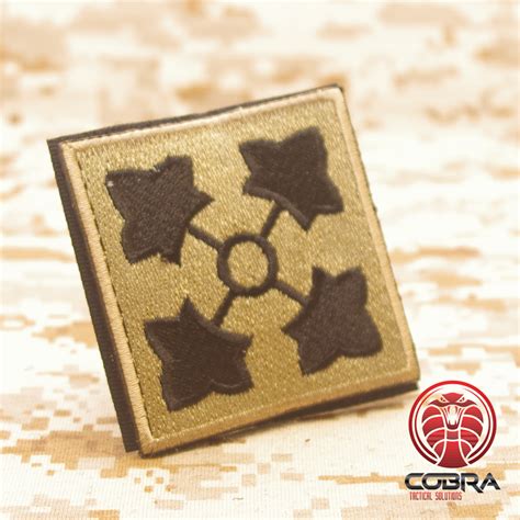 4th Infantry Division United States Army Black Green Military