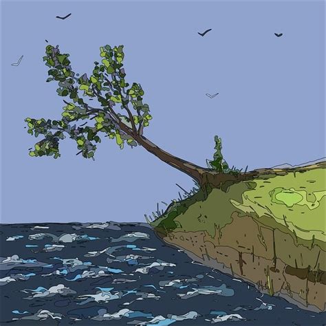 Download Tree River Leaves Royalty Free Vector Graphic Pixabay