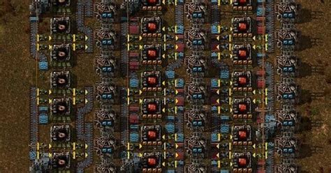Late Game Red Circuit Setup 1 Full Blue Belt R Factorio