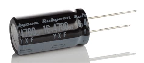 16yxf4700m16x31 5 Rubycon Rubycon 4700μf Aluminium Electrolytic Capacitor 16v Dc Radial