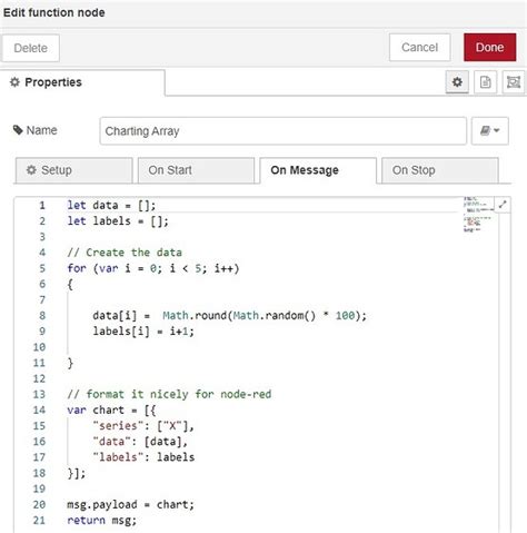 Plotting Points On A Chart With A Delay General Node Red Forum