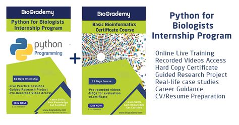 Python For Biologists Internship Program Biogrademy