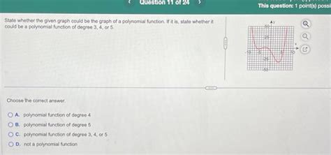 Solved State Whether The Given Graph Could Be The Graph Of A