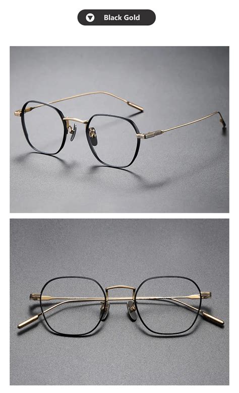 Oveliness Unisex Titanium Eyeglasses Full Rim Irregular Square FuzWeb