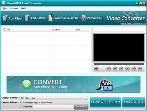 Download Free MPEG To AVI Converter