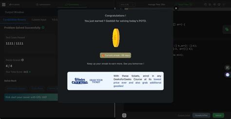 Rajeev Kumar On Linkedin Geekstreak2024 Gfg Coding Dsa