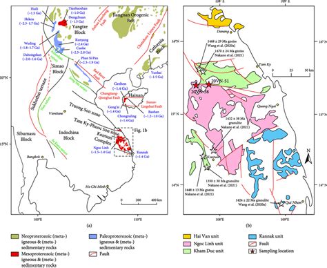 A Tectonic Framework Of South China And Indochina Blocks In East And Download Scientific