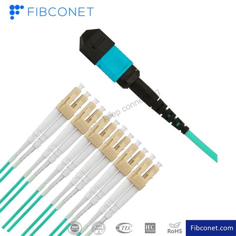 40g Mpo Apc Lc Apc 12 Core Trunk Fiber Optic Patch Cord Mpo Cable Mpo Cable And Fiber Optic