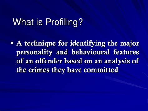 PPT Profiling PowerPoint Presentation Free Download ID