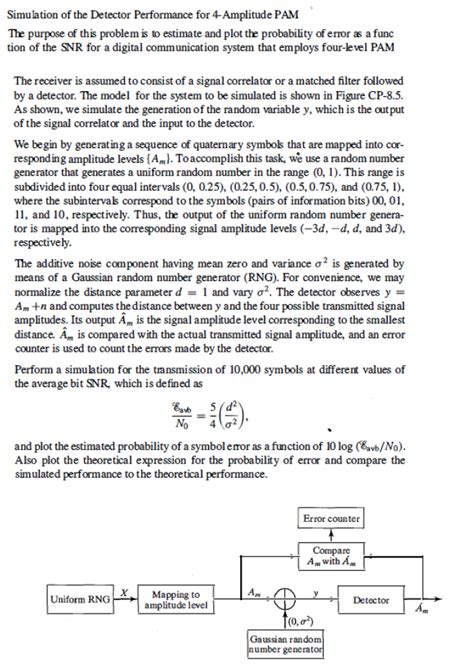 Solved Simulation Of The Detector Performance For