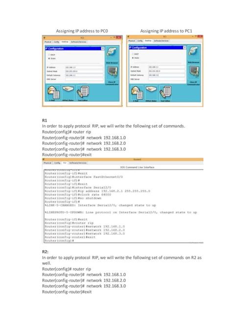 Cisco Packet Tracer Ripv1 DOCX