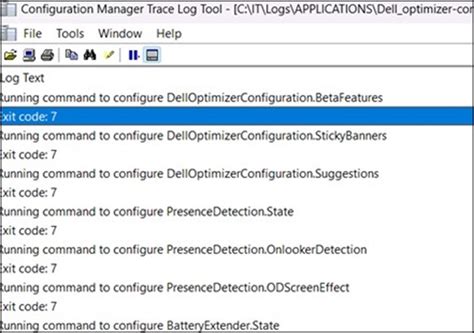 Error When Setting Up The Dell Optimizer Application In The Sccm Task