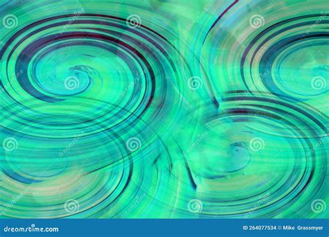 Green And Blue Swirl Patterned Wallpaper Stock Illustration Illustration Of Edge Patterned