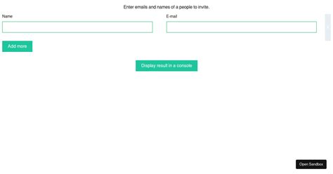 React Standalone Form Examples Codesandbox