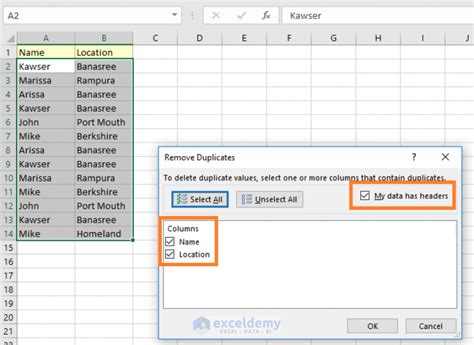 Remove Duplicate Rows Based On Two Columns In Excel 4 Ways