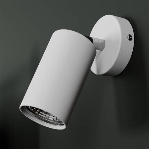 Spot Mural Eye à 1 Lampe Blanc Luminaire Fr