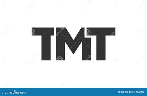 Tmt Logo Design Template With Strong And Modern Bold Text Initial Based Vector Logotype