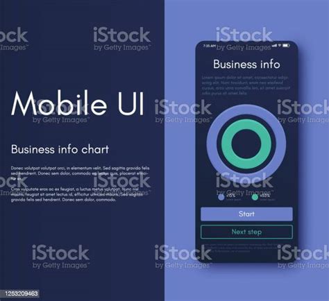 모바일 응용 프로그램 인터페이스 Ui 디자인 벡터 일러스트레이션 그래프에 대한 스톡 벡터 아트 및 기타 이미지 그래프 그래픽 사용자 인터페이스 누름 버튼 Istock