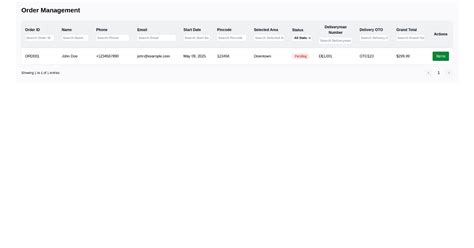 Order Management Table Free React Tailwind Component Order Management Table Free React Tailwind Component