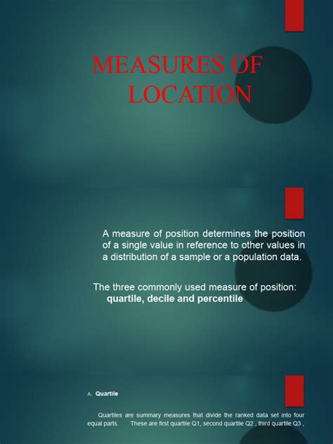 Lesson 4 Measures Of Location Power Point Pdf Percentile Mathematics