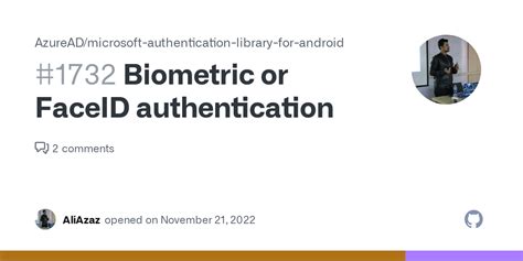 Biometric Or Faceid Authentication · Issue 1732 · Azureadmicrosoft