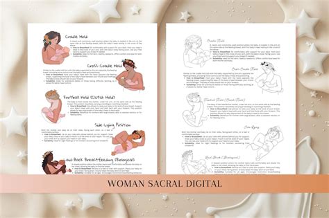Breastfeeding Positions Illustration And Breastfeeding Handout
