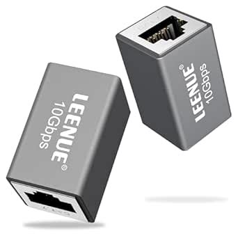 Amazon Com LEENUE Ethernet Coupler Female To Female Gbps MHz Gold Pated RJ Coupler