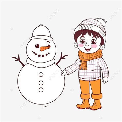 만화 어린 소년과 눈사람 도트 투 도트 교육 게임 어린이 벡터 일러스트 레이 션 키즈 게임 어린이 활동 유치원 만화 Png 일러스트 및 이미지 에 대한 무료 다운로드