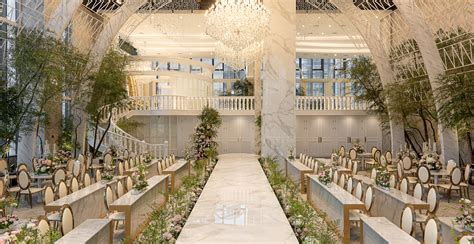 웨딩홀 사랑을 약속하는 단 하나뿐인 소중한 결혼식 인테리어 인테리어베이 상업공간