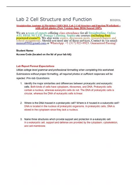 lab 2 cell structure and function bio201l straighterline anatomy and physiology i bio 201l lab 2