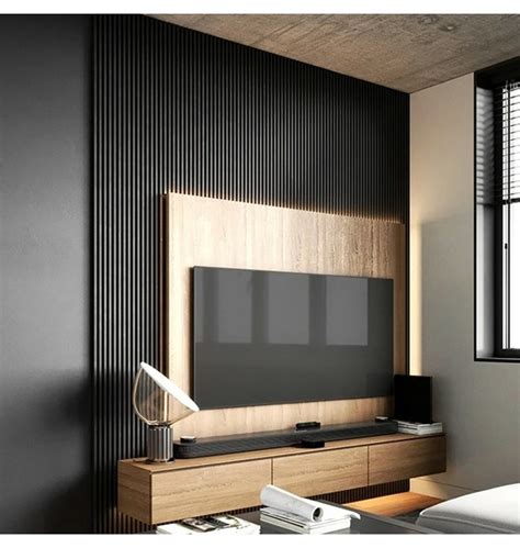 붙이는 템바보드 붙이는 천장 셀프 편백루바 Tv거실 Diy벽인테리어 템바보드 템파나무 격자 벽인테리어 티몬