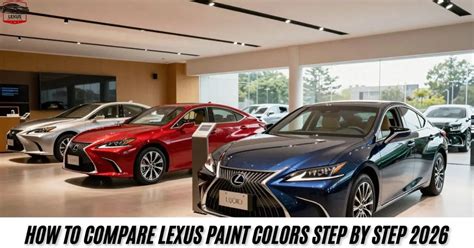 How To Compare Best Lexus Paint Colors Step By Step 2026