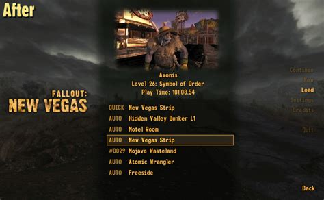 Start Menu Image Vanilla Ui Plus Mod For Fallout New Vegas Mod Db