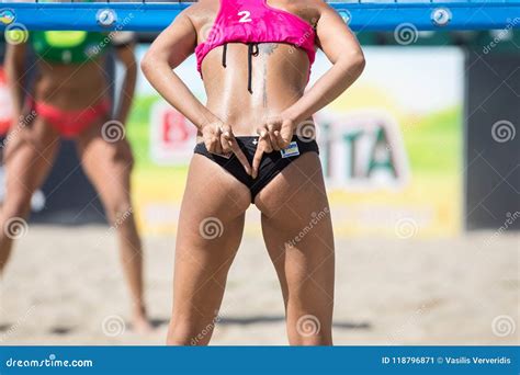 Hellenic Championship Beach Volley Masters 2018 Editorial Photo Image