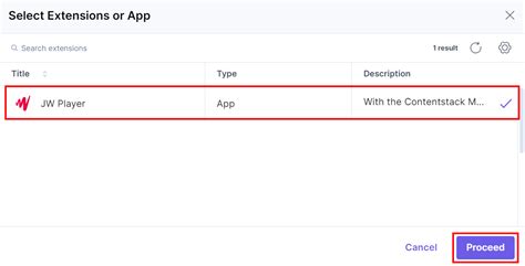JW Player App Installation Guide Contentstack