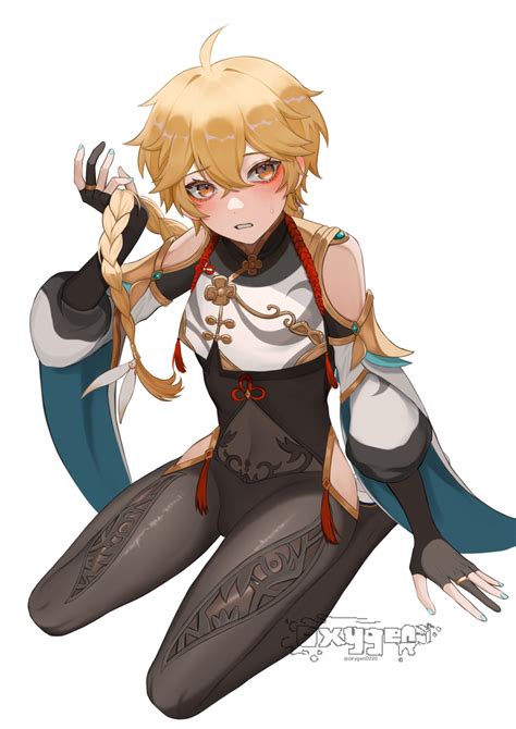 Safebooru 1boy Absurdres Aether Genshin Impact Bangs Black Bodysuit