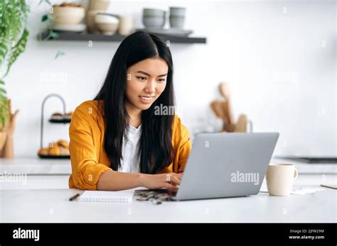 Positive Friendly Smiling Chinese Girl Freelancer Programmer Manager