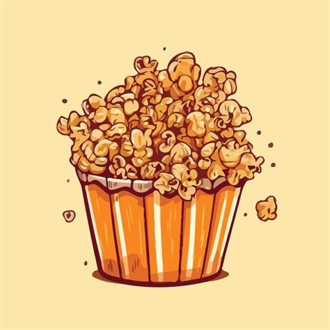 Premium Vector Pop Corn Vector Illustration