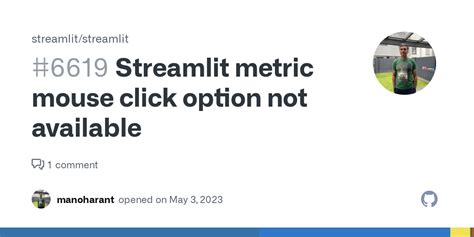 Streamlit Metric Mouse Click Option Not Available · Issue 6619