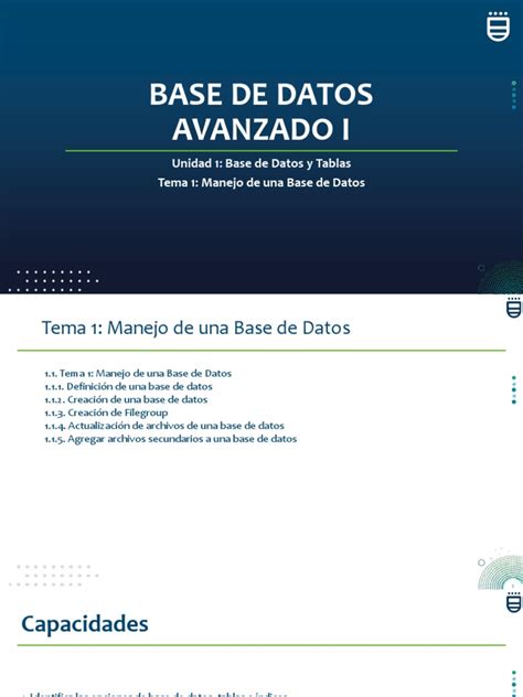 Ppt 2022 03 U01 T01 Base De Datos Avanzado I 4686 Pdf
