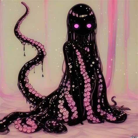 Art By Candy Rotten Scary Art Monster With Tentacles Scary Monster