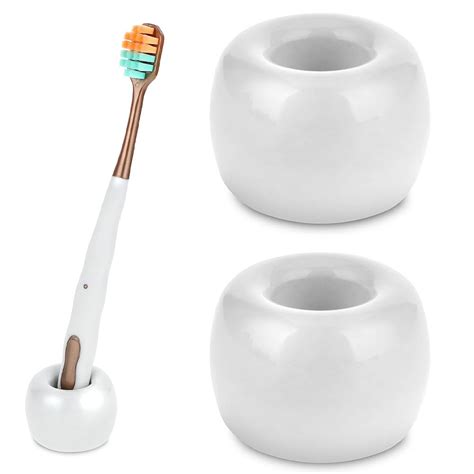 Lot De 2 Mini Porte Brosses à Dents En Céramique Faits Main Pour De