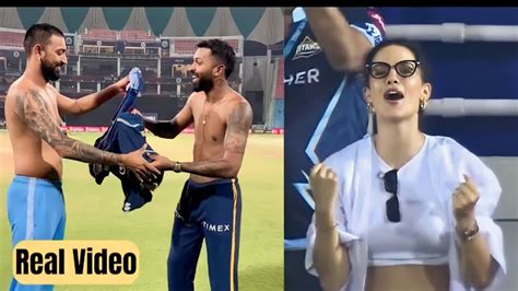 Hardik Pandya And Kunal Pandya Ko Dekh Natasha Ka Crazy Reaction Gt Vs Lsg Best Moment Youtube