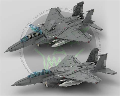 Lego Moc 184160 F 15 E Strike Eagle 134 Scale V2 By