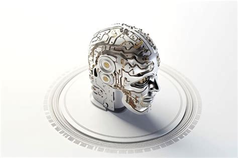 Premium Ai Image Generative Ai Illustration Of Shiny Artificial Intelligence Icon On White