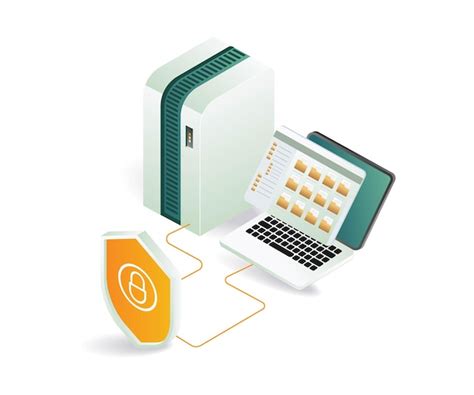 Premium Vector Hosting Computer Server Data Analysis Security
